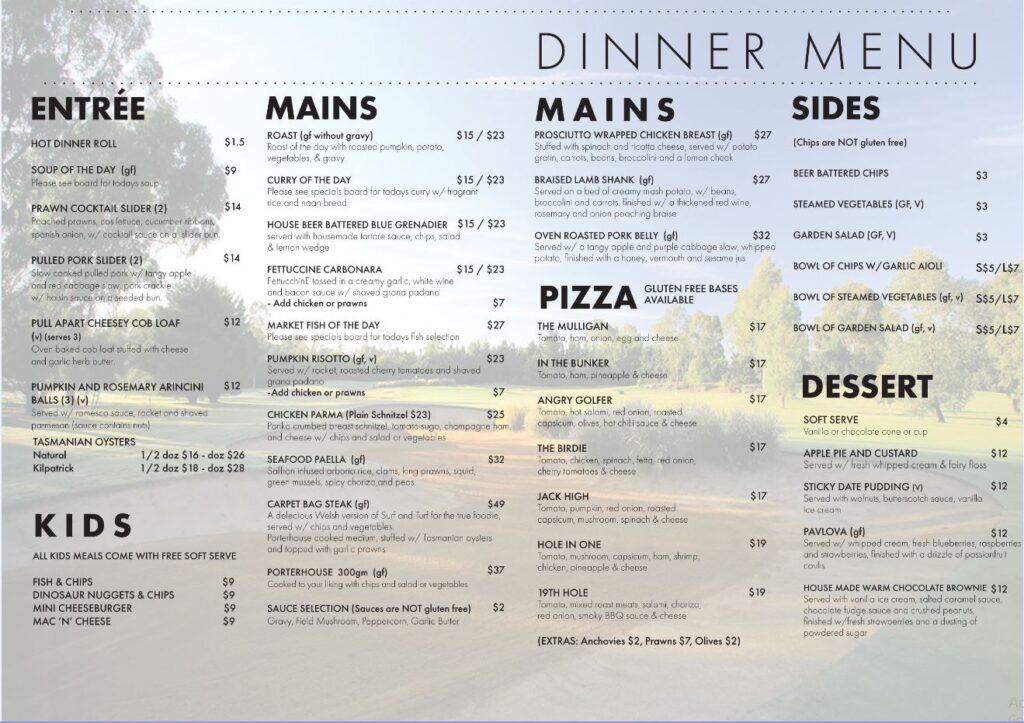 Dining at Tocumwal – Club Tocumwal