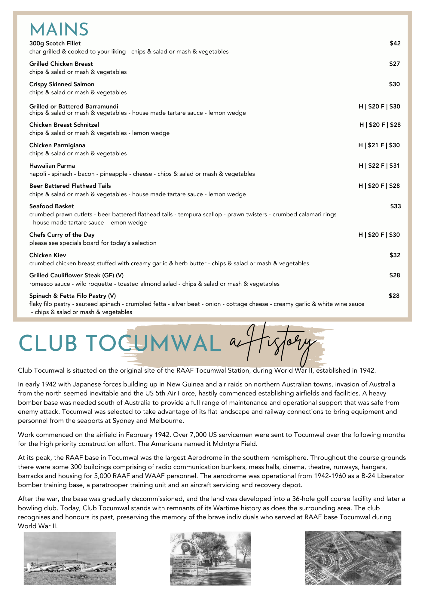 Dining at Tocumwal – Club Tocumwal